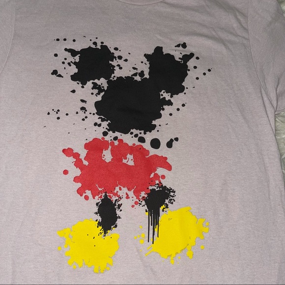 Disney | Shirts | Disney Mickey Mouse Paint Splatter Tee | Poshmark